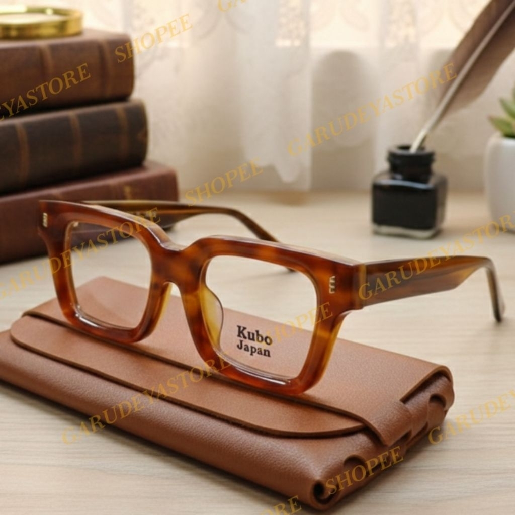 Jual Frame Kacamata Minus KUBO 56041 Original Japan Handmade Asetat ...