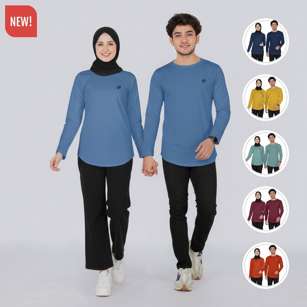 Jual Indonesia Raglan Kaos Wanita Pria Unisex Lengan Panjang Oversize ...