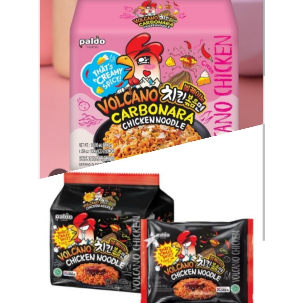 Jual Paldo Volcano Spicy Chicken Noodle 140gr - Korean Ramen | Shopee ...