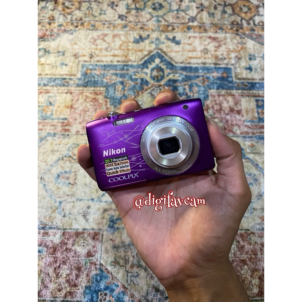 Jual DIGICAM Nikon Coolpix S2800 (Purple) FULLSET | Shopee Indonesia