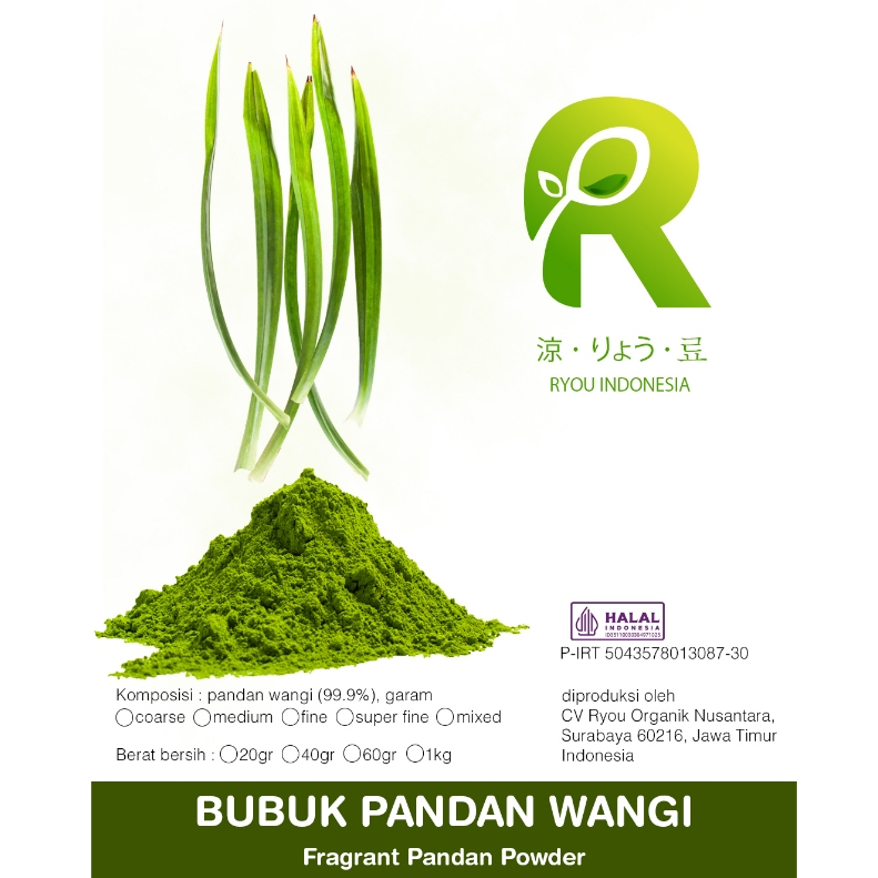 Jual Premium Pure Pandan Powder bubuk pandan wangi | Shopee Indonesia