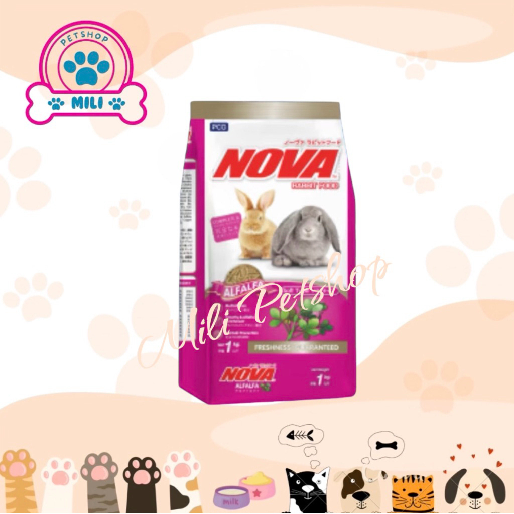 Jual Nova Rabbit 1kg Pelet Kelinci NOVA ALFAFA 1kg KEMASAN FRESHPACK ...