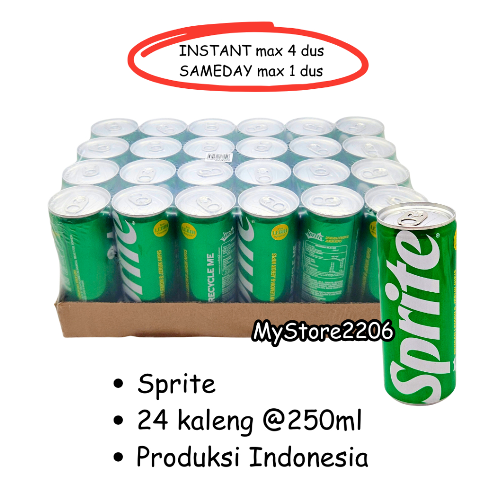 Jual Minuman Kaleng Soda / Soft Drink Sprite dengan Lemon Lime ...