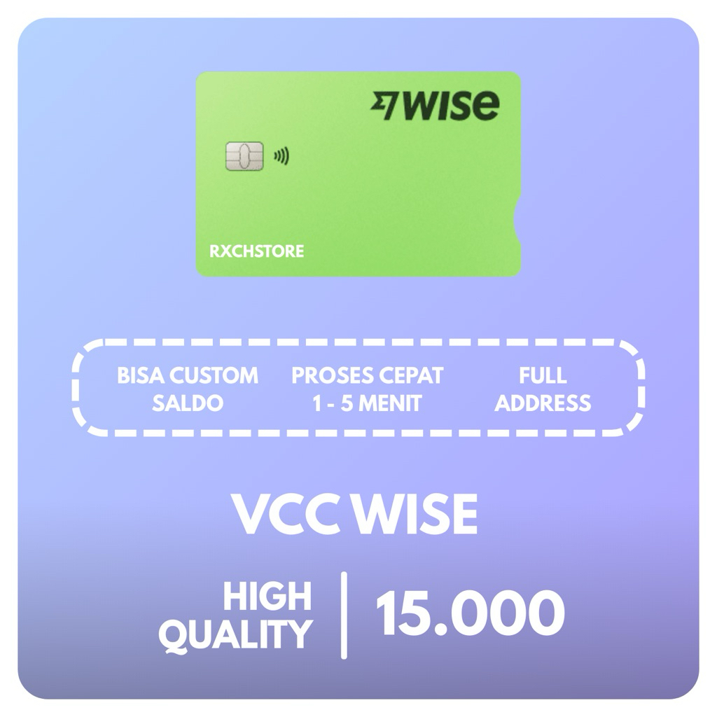 Jual VCC WISE VISA & MASTERCARD - UNTUK CLAIM TRIAL | Shopee Indonesia