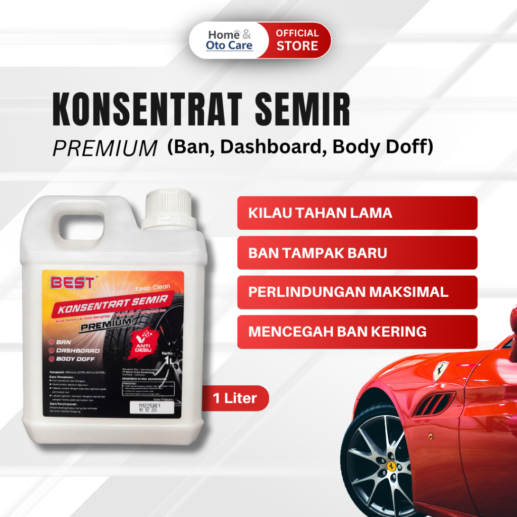 Jual Best Konsentrat Semir Premium untuk Pengkilap Dashboard, Ban, Body ...