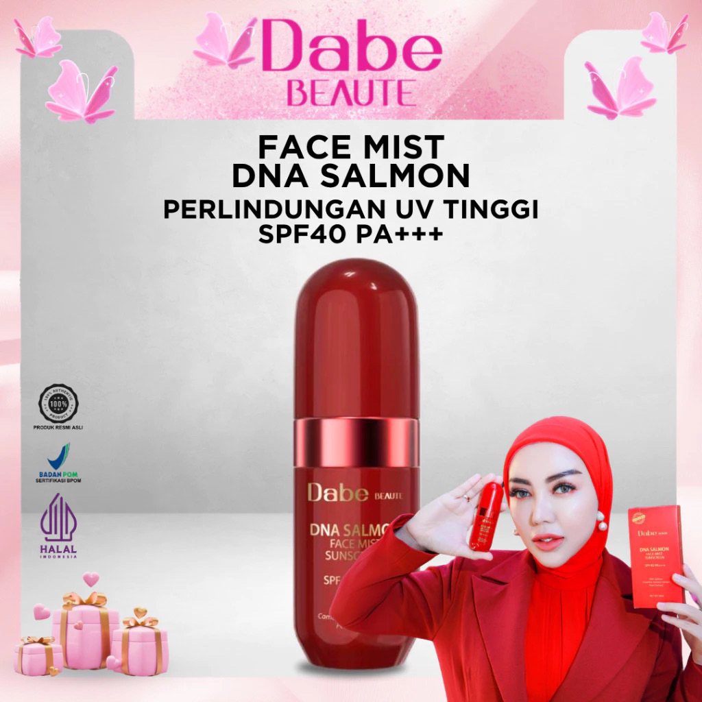 Jual Dabe Beaute Face Mist DNA Salmon Sunscreen SPF 40PA+++ | Shopee ...