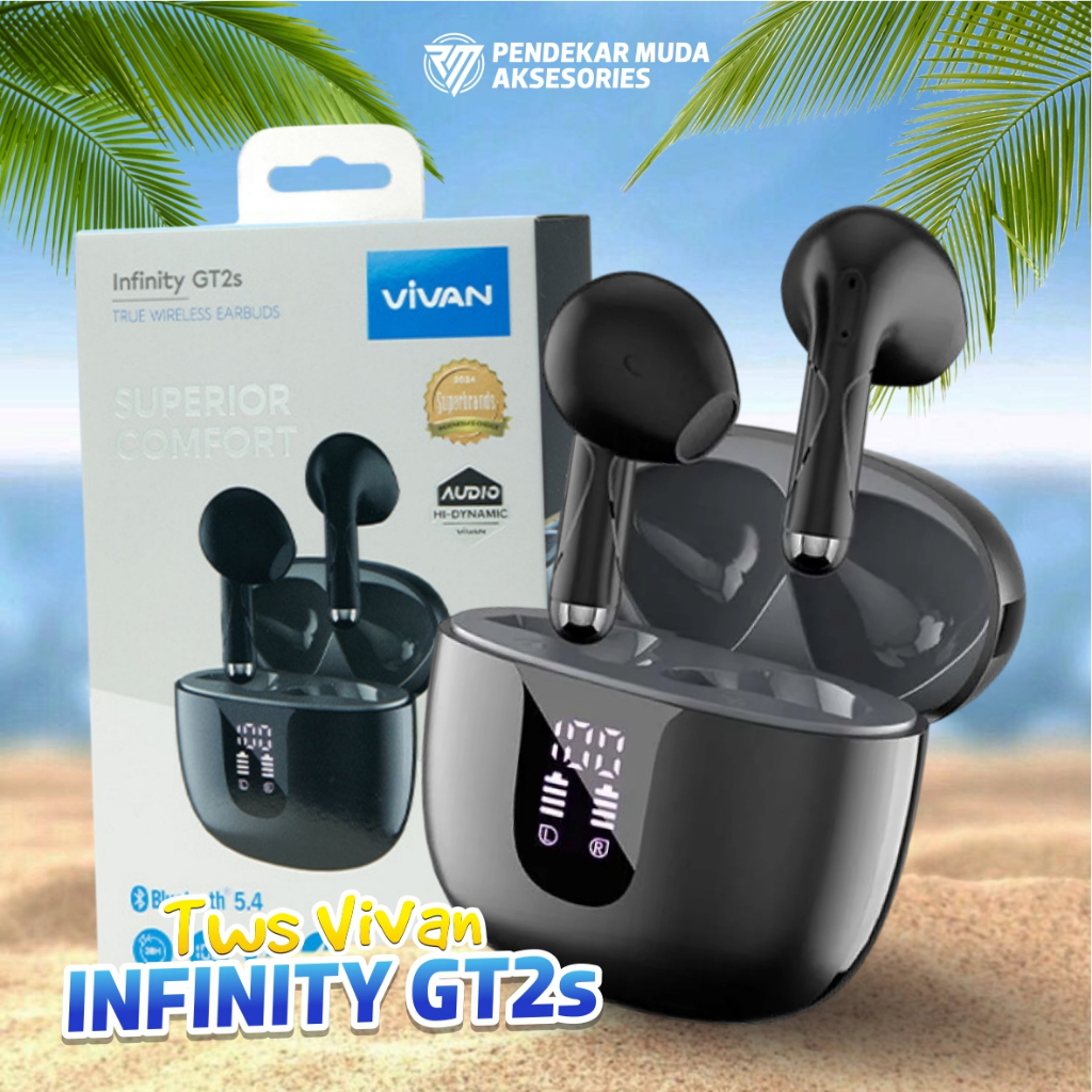 Jual Vivan Infinity GT2s Earbuds ENC Bluetooth 5.4 || Vivan Infinity ...