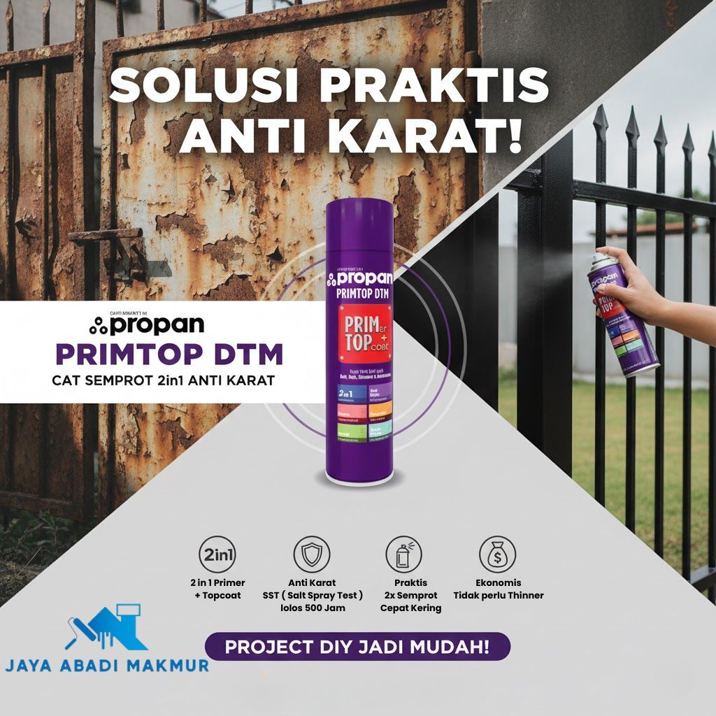 Jual Propan AEROSOL PRIMTOP DTM Anti Karat 2 in 1 - Cat Semprot Besi ...