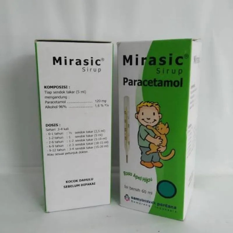 Jual MIRASIC Sirup Paracetamol Obat Demam Sakit Gigi Anak 60ml Dosis ...
