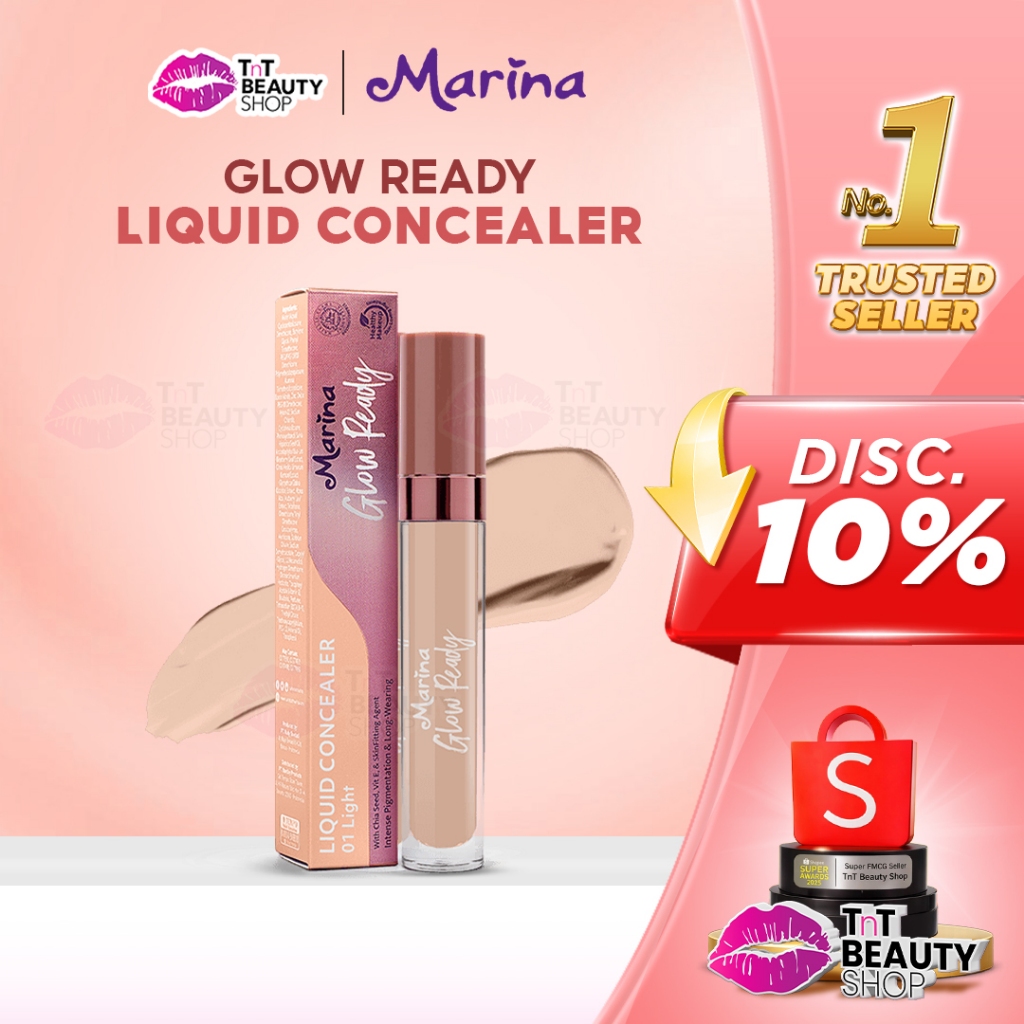 Jual Marina Glow Ready Liquid Concealer | TnT Beauty Shop | Shopee ...