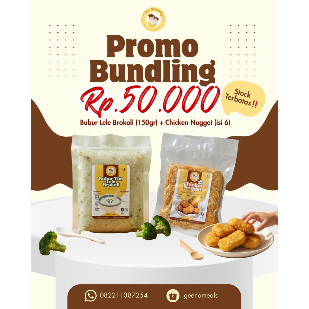 Jual Bundling MPASI Frozen Bubur Lele dan Chicken Nugget | Shopee Indonesia