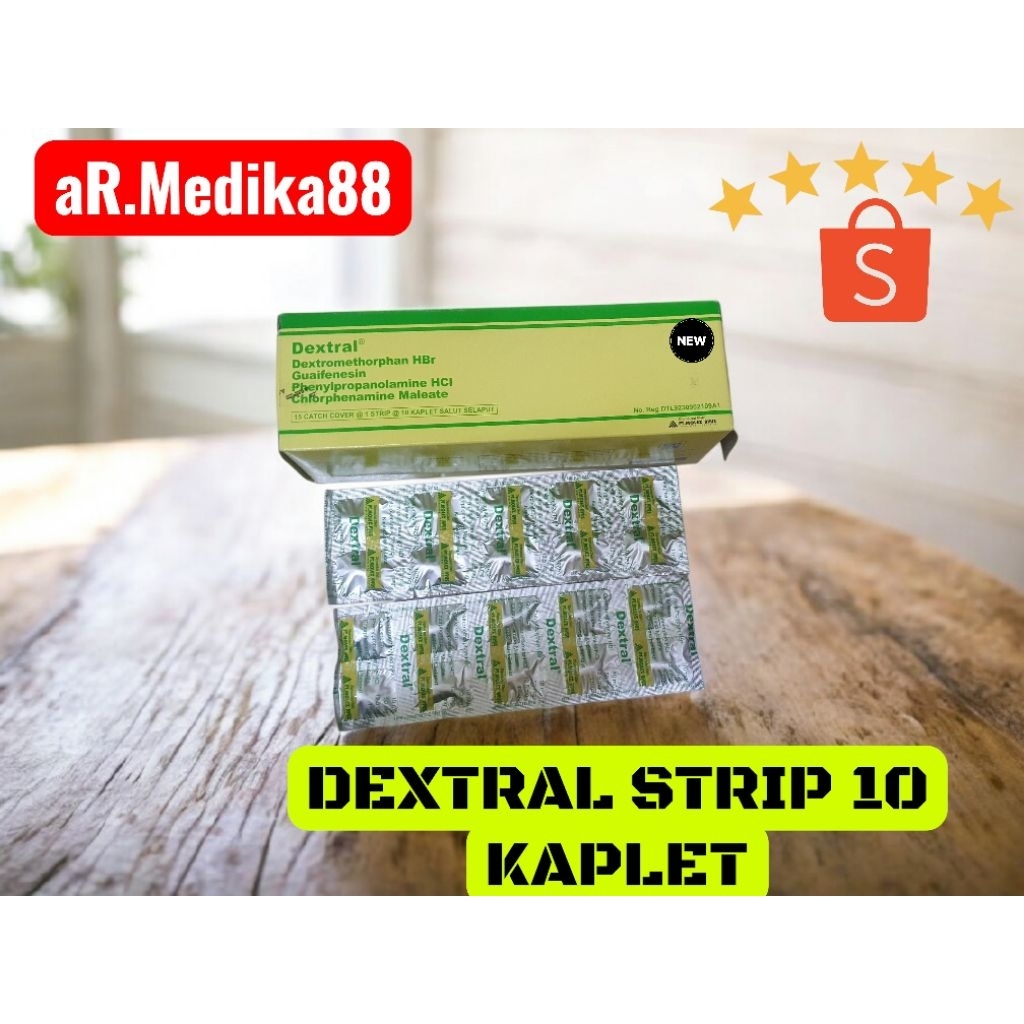 Jual DEXTRAL STRIP 10 KAPLET || BATUK FLU | Shopee Indonesia