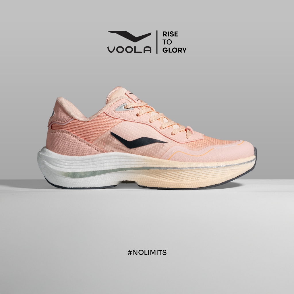 Jual Voola Sepatu Lari Running Shoes ForzaBlast Velorun Peach / White ...