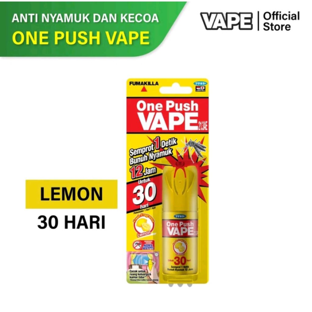 Jual Vape One Push Obat Nyamuk 10ml - Aroma Lembut, Efektif 12 Jam ...