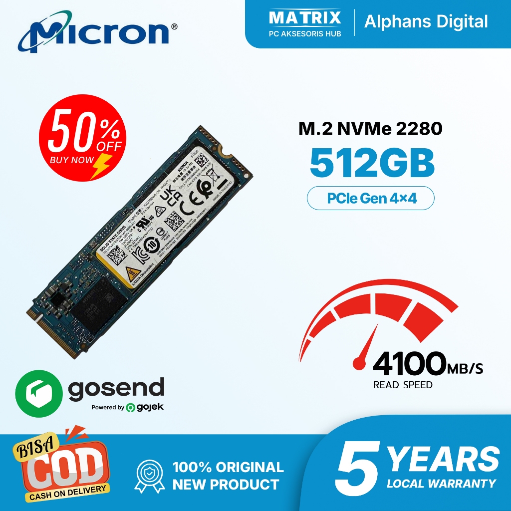 Jual MICRO SSD M.2 NVMe PCIe Gen4 512GB ALL MERK SSD -UP TO 3500MB/S ...