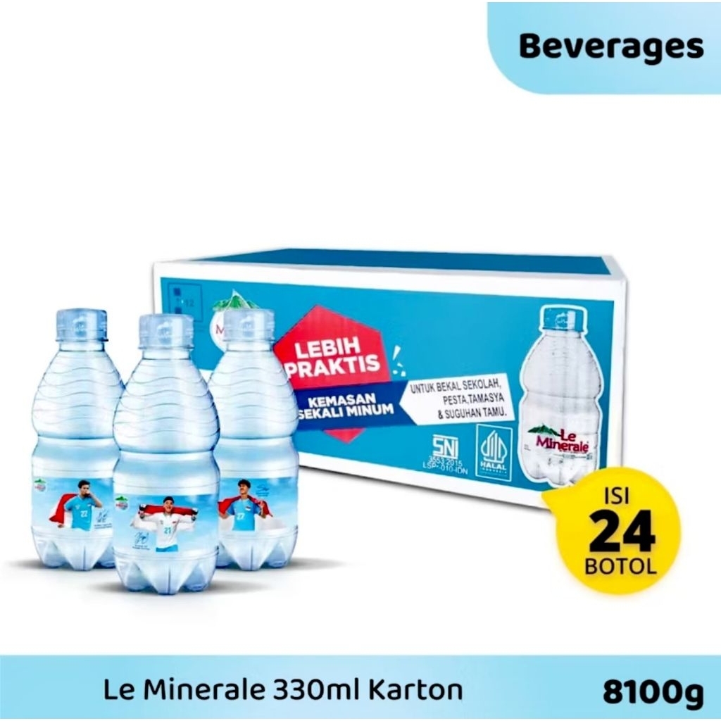 Jual Le Minerale Botol Mini isi 330ml 1 dus | Shopee Indonesia