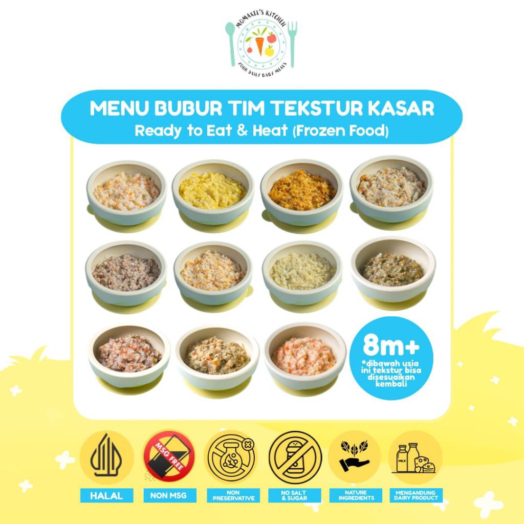 Jual ANEKA BUBUR TIM TEKSTUR KASAR / SOLID (CATERING MAKANAN BAYI MPASI ...
