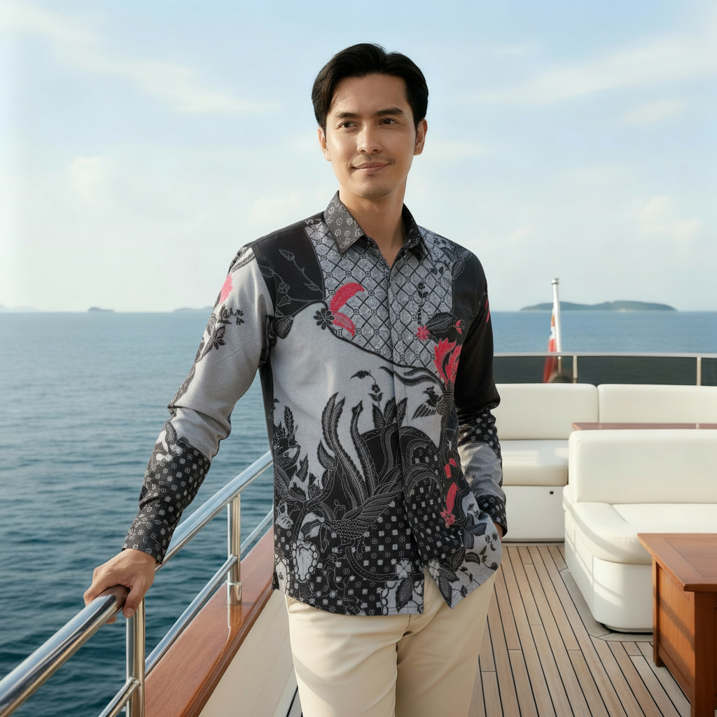 Jual Doa Bukna Kemeja Batik Pria Lengan Panjang Batik Modern | Shopee ...