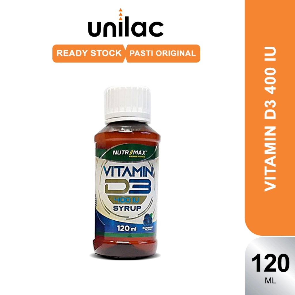 Jual Nutrimax Vitamin D3 400 IU Sirup 120 ml – Vitamin D Anak & Dewasa ...