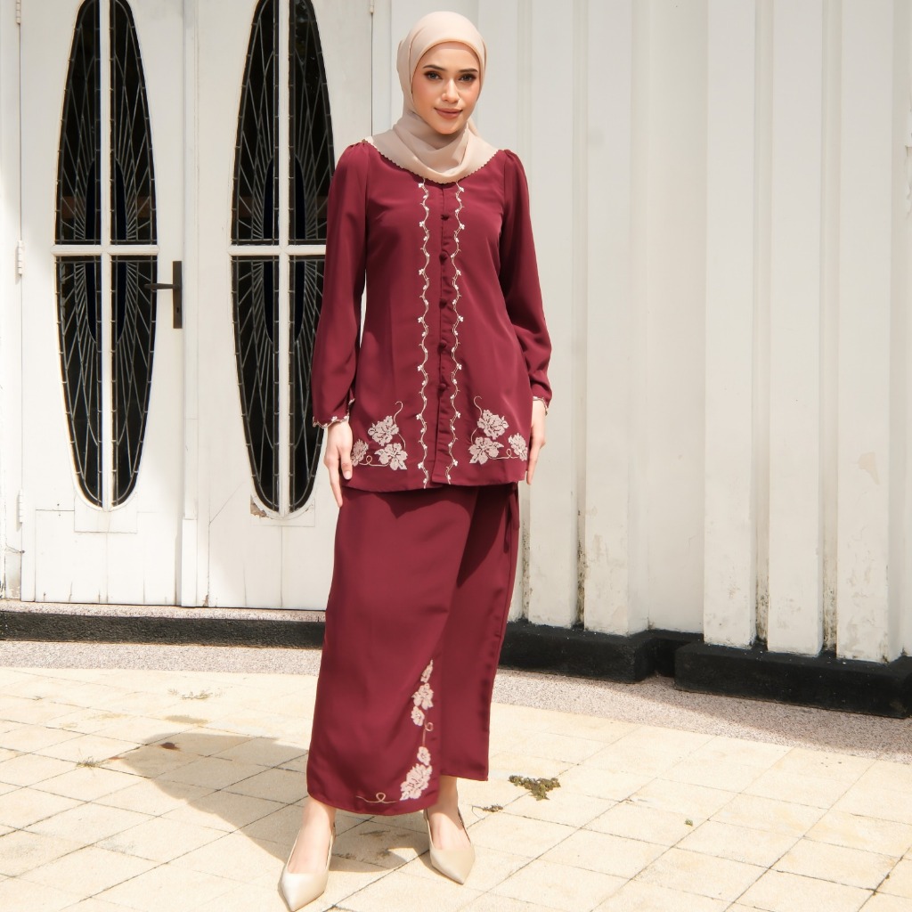 Jual GIYOMI ID - Raya Gamila Set Dress Wanita Bahan Royal Silk Nyaman ...