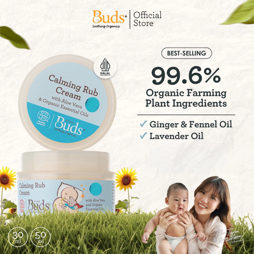 Jual Buds organic Calming Rub Cream 30 ml dan 50 ml | Shopee Indonesia