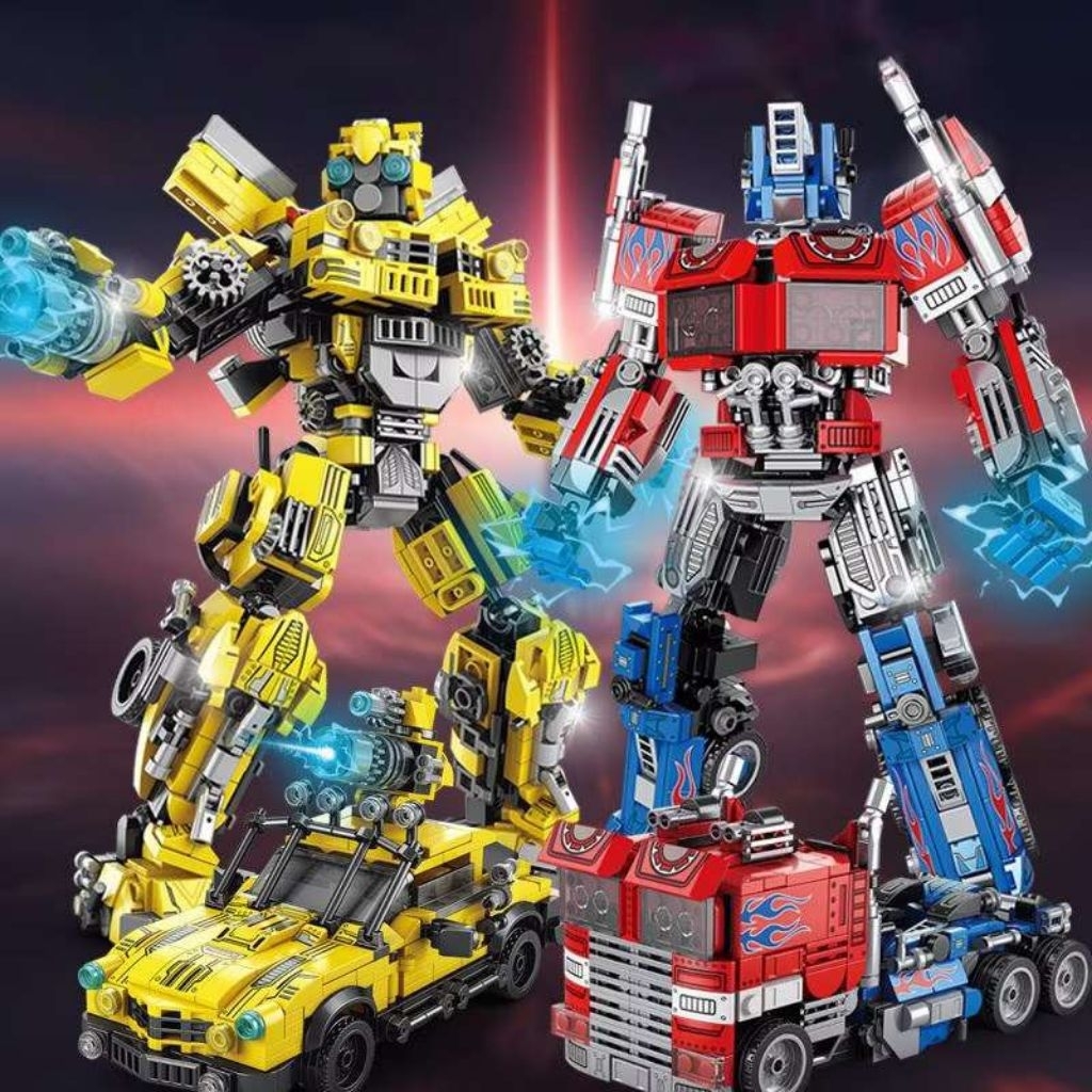 Jual Mainan Nano Blocks Bricks Robot Transformer Truk Jadi Robot 2 in 1 ...