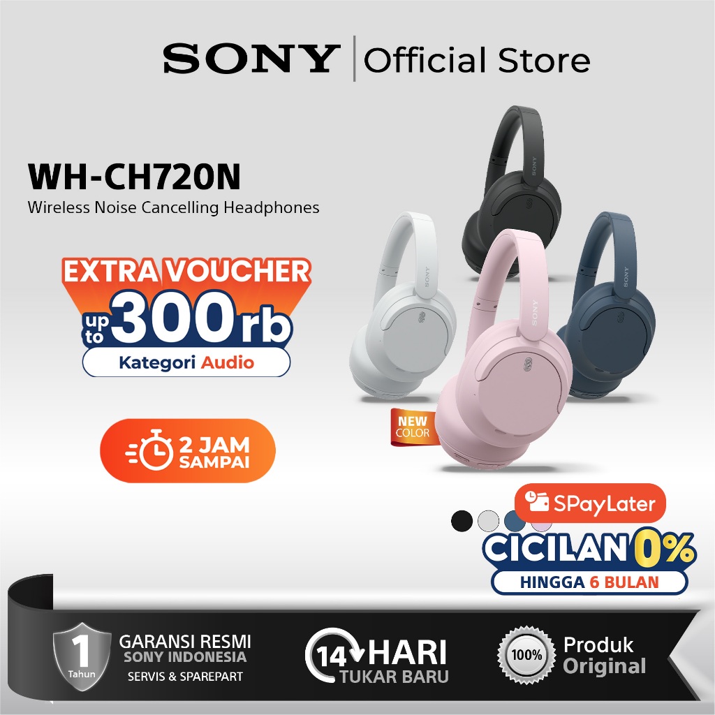 Jual Sony WH CH720 Wireless Headphones / WH-CH720 / WHCH720 / Sony WH ...