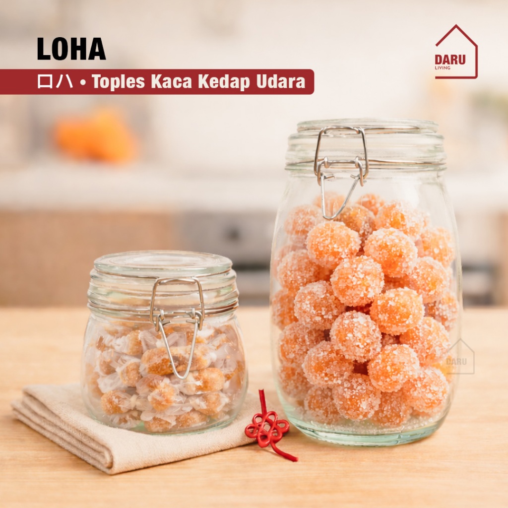 Jual [DARU] LOHA – Toples Kaca Kedap Udara Japanese Minimalist | Toples ...
