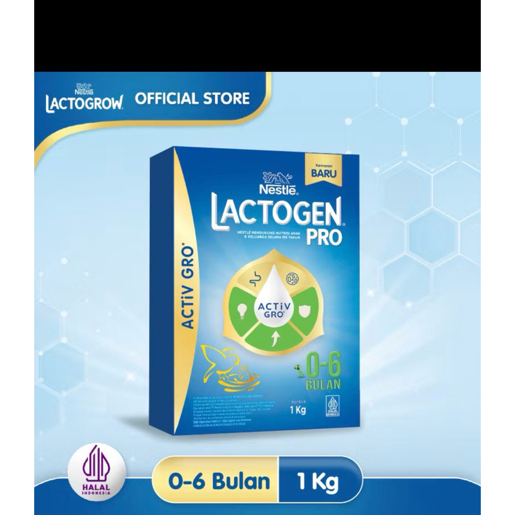 Jual Susu Formula 1kg Nestle Lactogen & Lactogrow dengan Probiotik ...