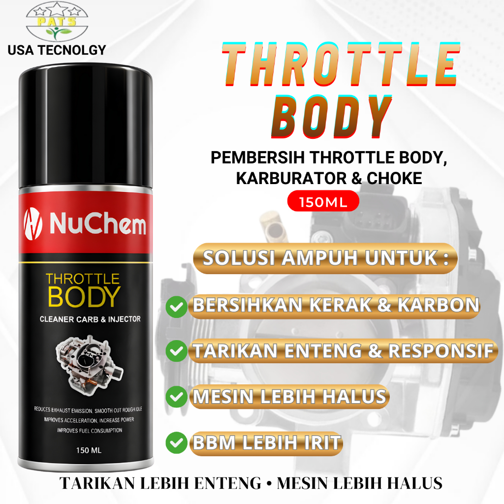 Jual NuChem Throttle Body Cleaner – Semprot Karbu 150ml | Shopee Indonesia