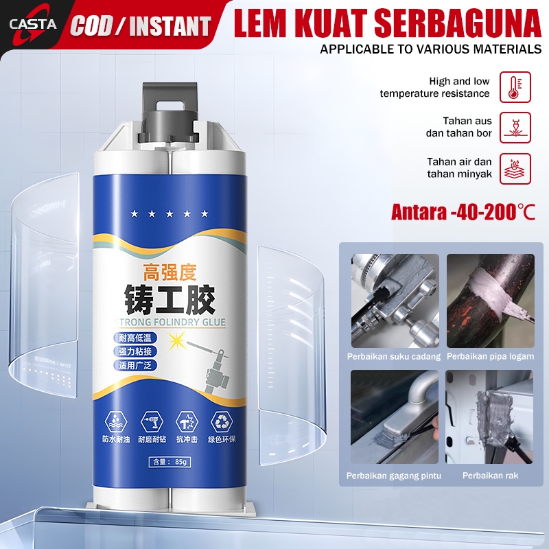 Jual CASTA Lem Besi AB 85g Super Kuat Tahan Panas & Anti Bocor, Perekat ...