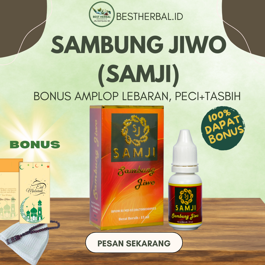 Jual SAMJI Sambung Jiwo [BONUS SPESIAL]- Jamu Tetes Membantu Menjaga ...