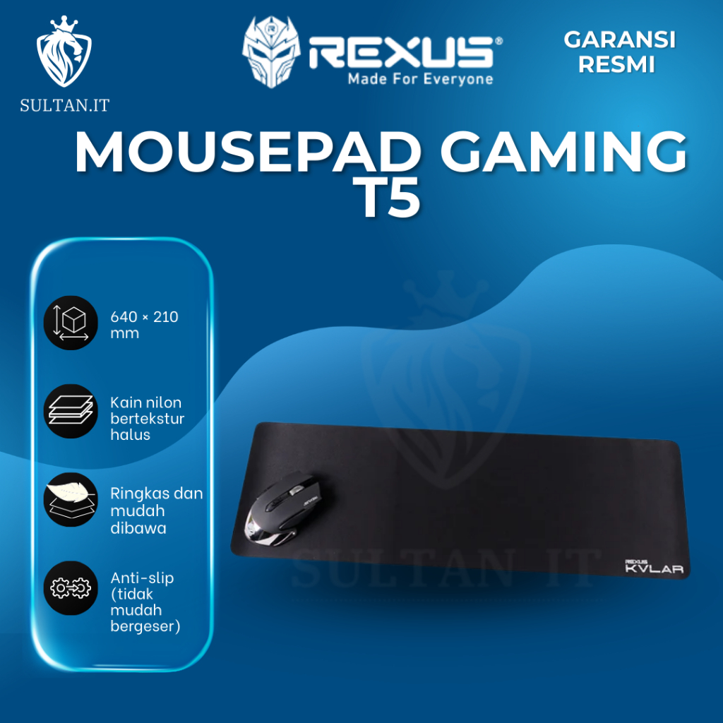 Jual Mousepad Rexus T5 - 64cmX21cm Smooth Surface | Shopee Indonesia