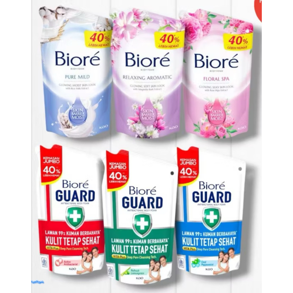 Jual Biore Body Wash Sabun Cair Body Foam Refill 800ml | Shopee Indonesia