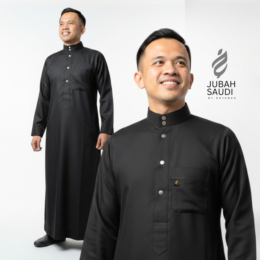 Jual DeJubah - Jubah Pria Slim Fit Model Jubah SAUDI | Shopee Indonesia