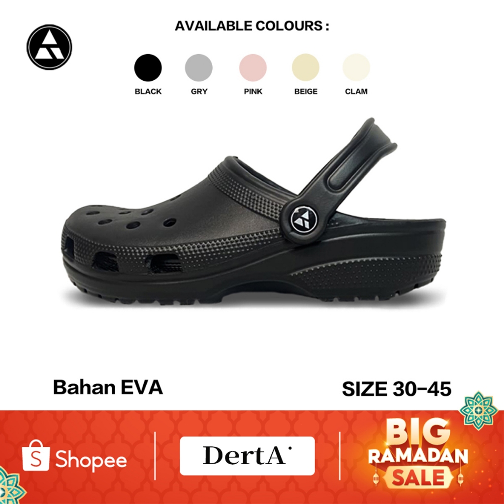Jual DertA' Sandal Pria Couple Dewasa Sepatu Wanita Sendal Kodok Anti ...