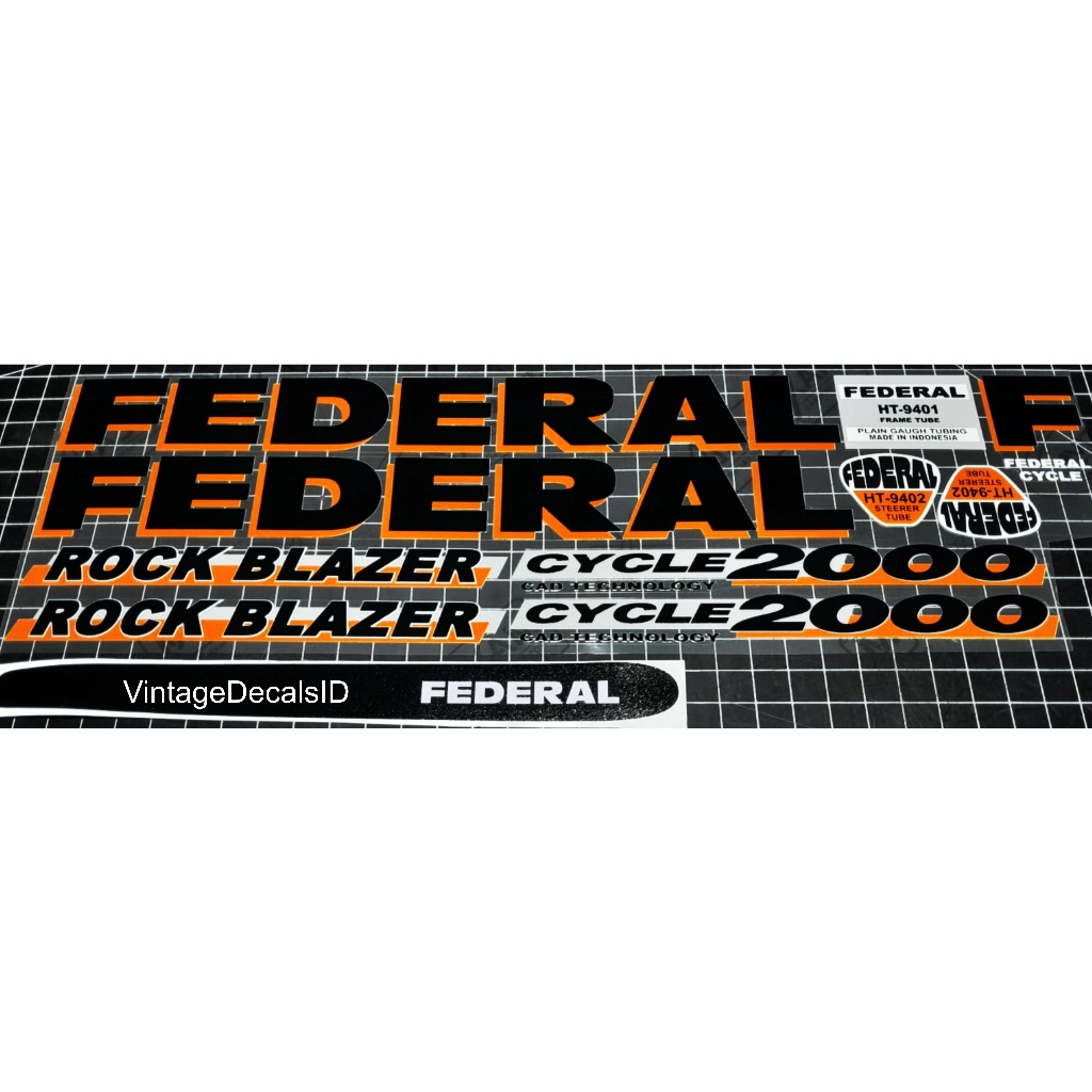 Jual sticker decal FEDERAL ROCK BLAZER | Shopee Indonesia
