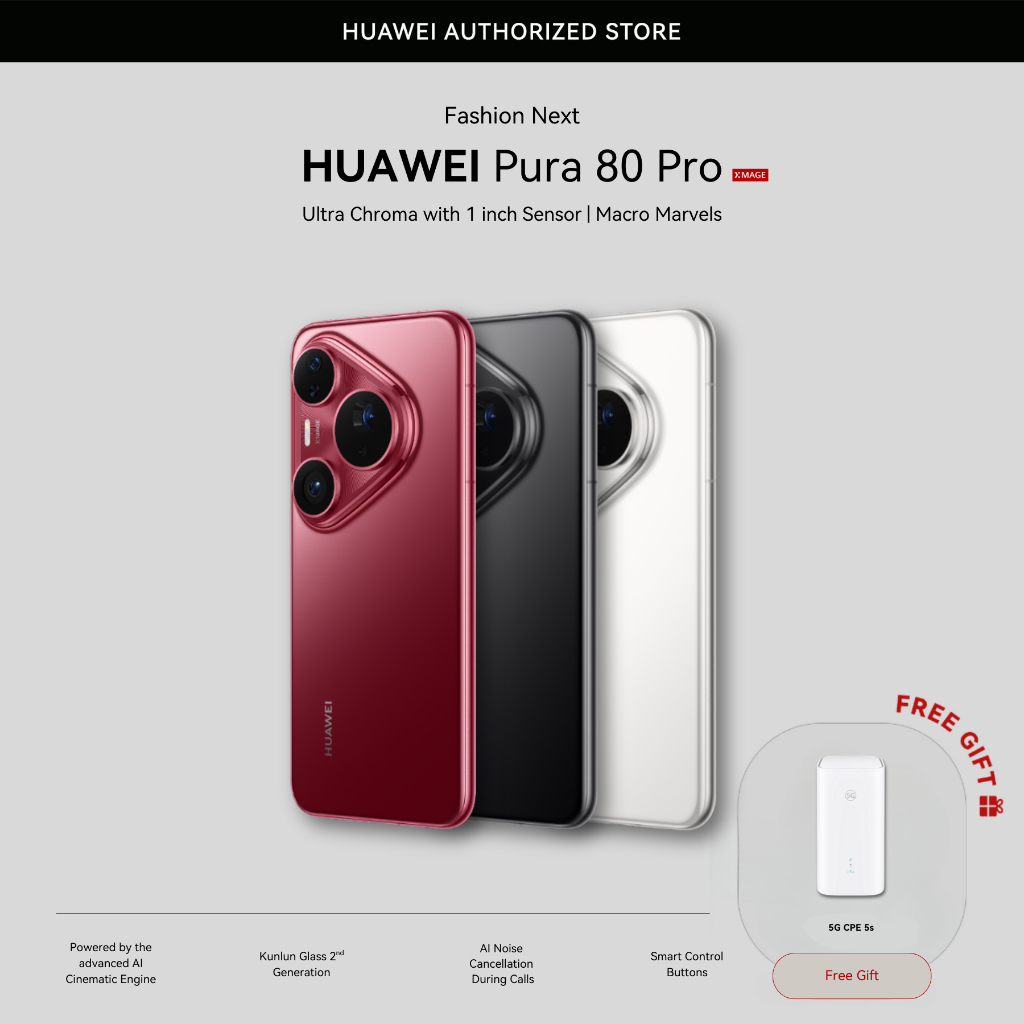 Jual [BARU] HUAWEI Pura 80 Pro Smartphone | 1-inch Sensor | Macro ...