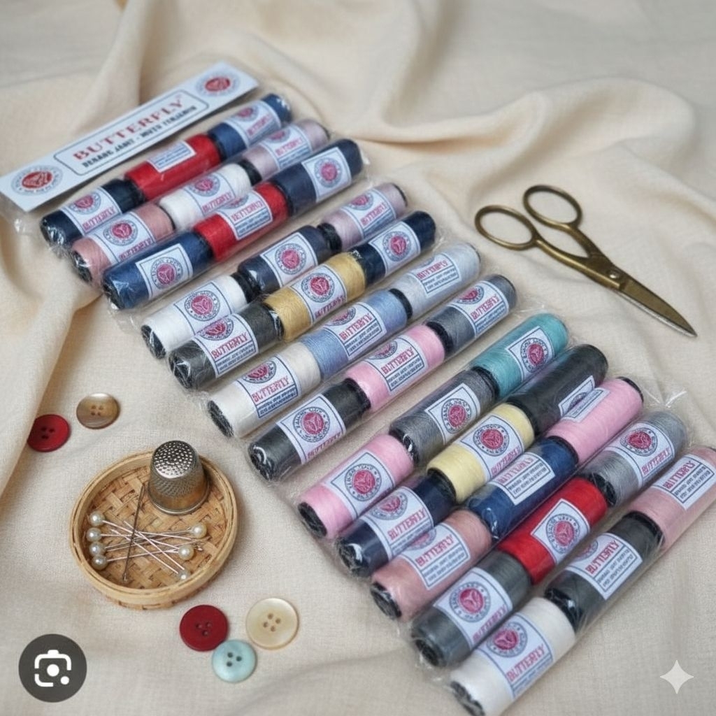 Jual BENANG JAHIT RENCENG 36pcs ROLL BESAR TEBAL | Shopee Indonesia