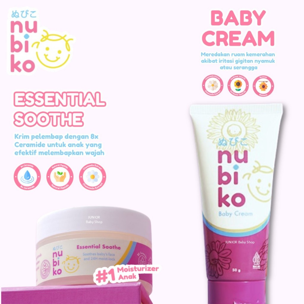 Jual NUBIKO Baby Cream 50gr NUBIKO Soothe Cream 14,5gr 30gr dan Hair ...