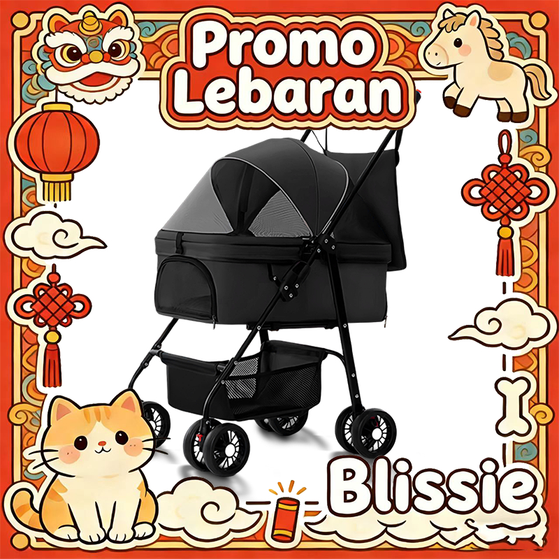 Jual Detacable Pet Stroller Anjing Kucing Pet Cart Foldable Kereta ...