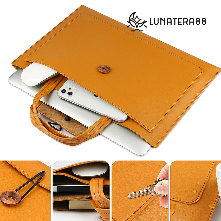 Jual Tas Laptop Ukuran 14 Inch Warna Bahan Kulit Premium TL002 [Bisa ...