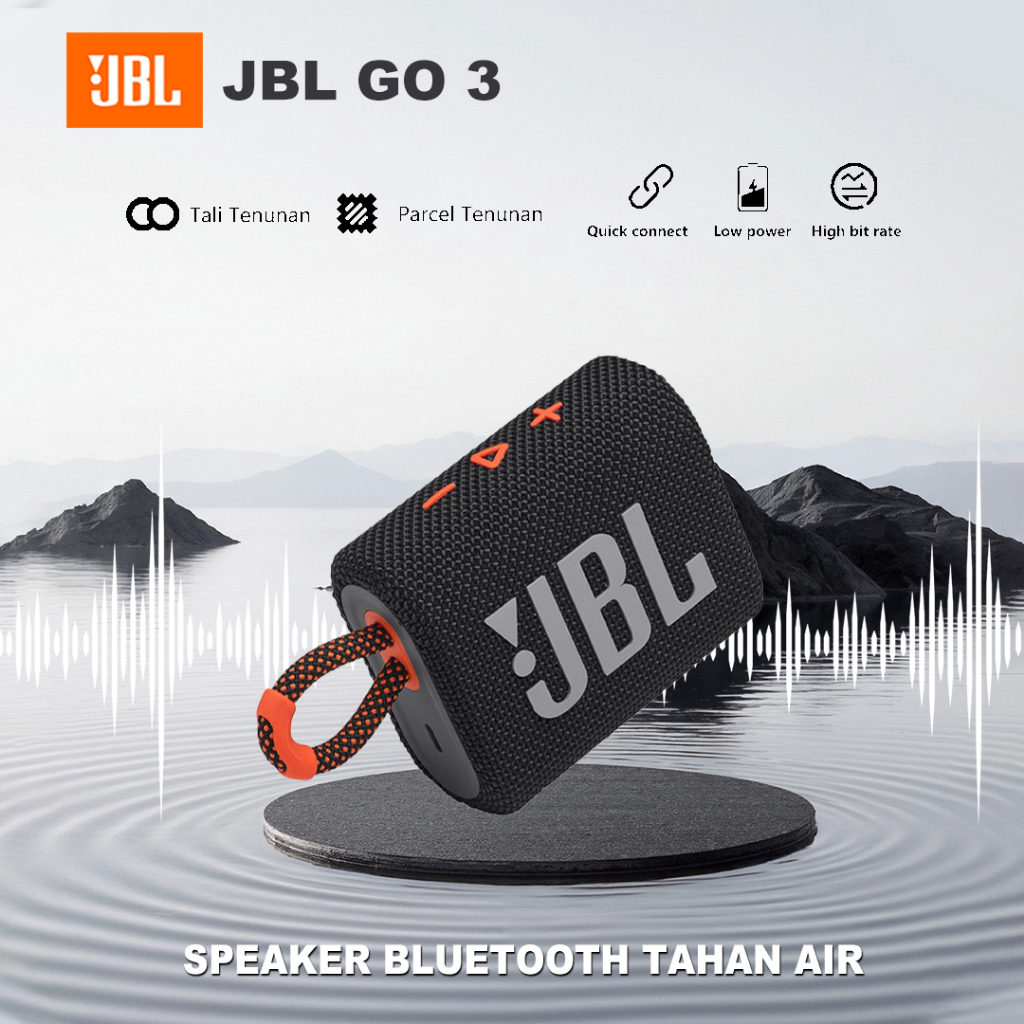 Jual JBL GO 3 Portable Speaker Bluetooth Wireless Speaker IP67 ...