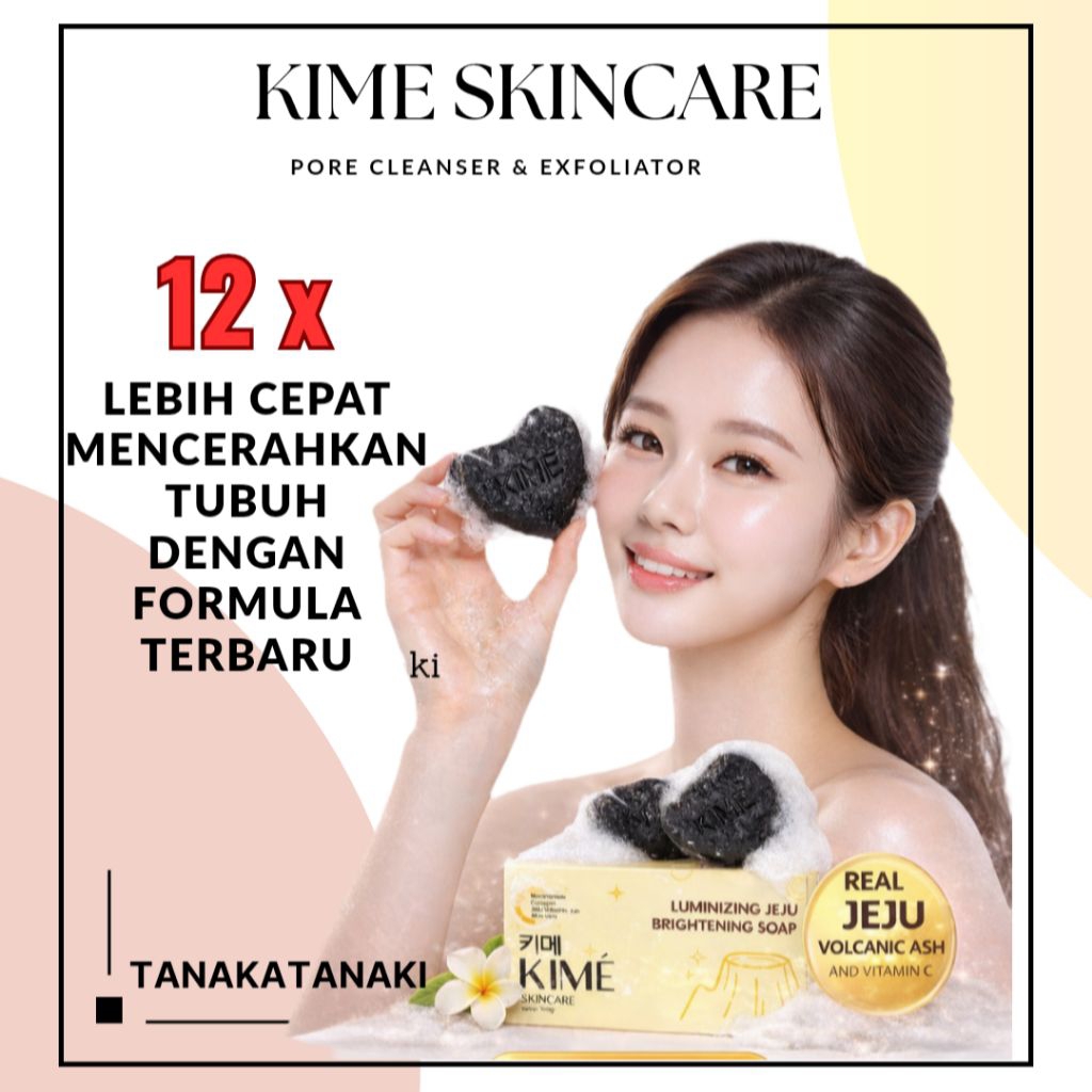 Jual KIME LUMINIZING JEJU BRIGHTENING SOAP – Sabun Mandi Batang Pemutih ...