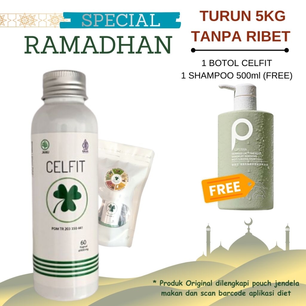 Jual CELFIT NATURAL DIET OFFICIAL (1 PCS) RAMADHAN GIFT - Limited Bonus ...