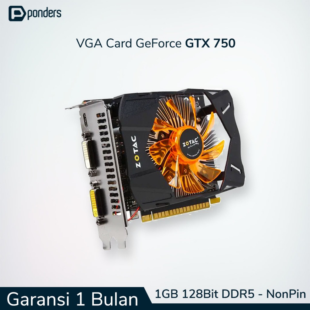 Jual VGA GTX 750 / VGA Card GTX 750 - 1GB 128BIT DDR5 (Non Pin ...