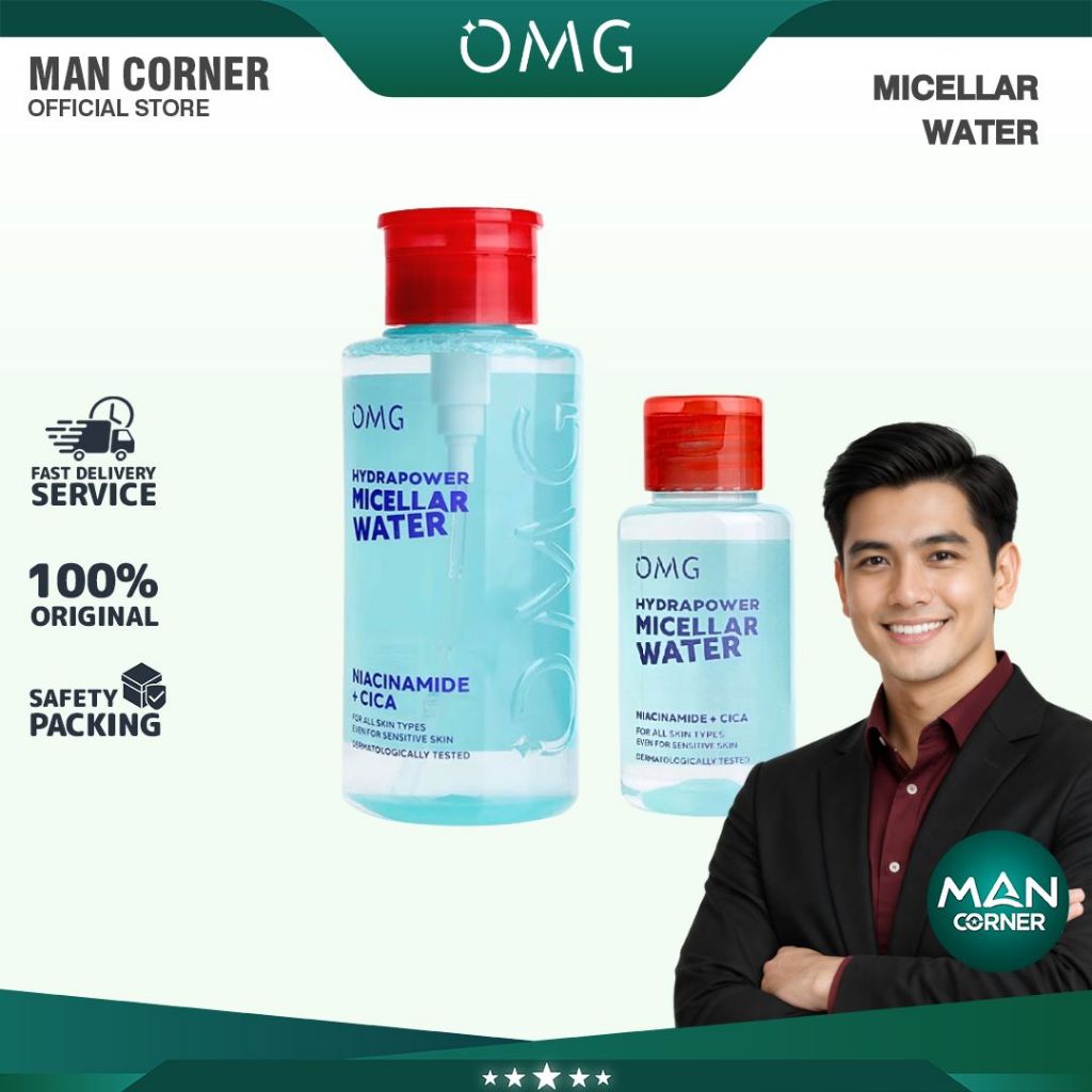 Jual OMG HydraPower Micellar Water 65 Ml & 300 Ml with Niacinamide ...