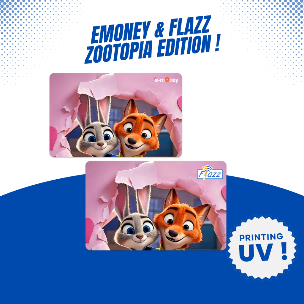 Jual Emoney / Flazz Gen 2 Edisi Zootopia - Custom Kartu Etoll Mandiri ...