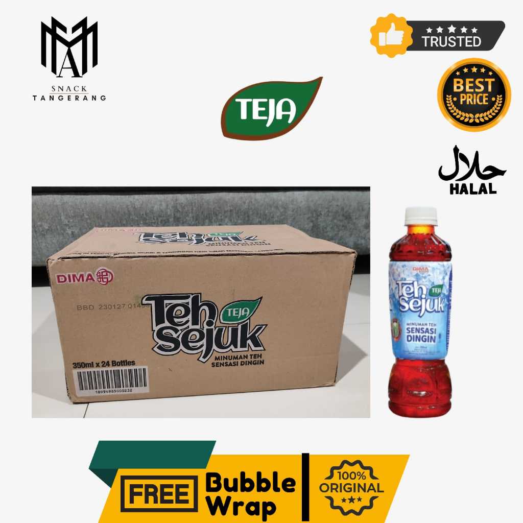 Jual TEJA Minuman Teh Sejuk 350 ML [1 DUS ISI 24 BOTOL] | Shopee Indonesia