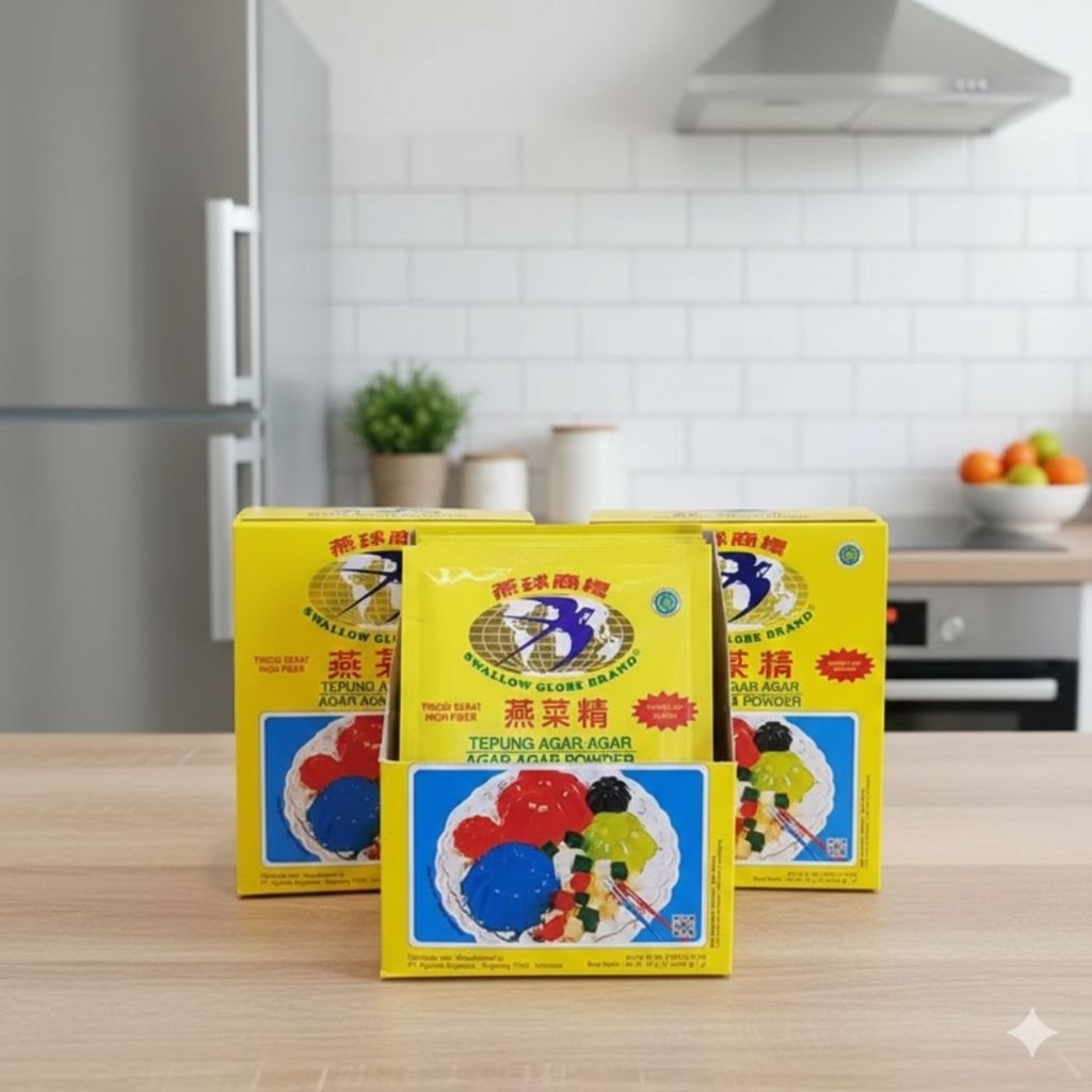 Jual ( HARGA GROSIRAN ) EXP 2028 - AGAR-AGAR SWALLOW GLOBE BRAND ( 1BOX ...